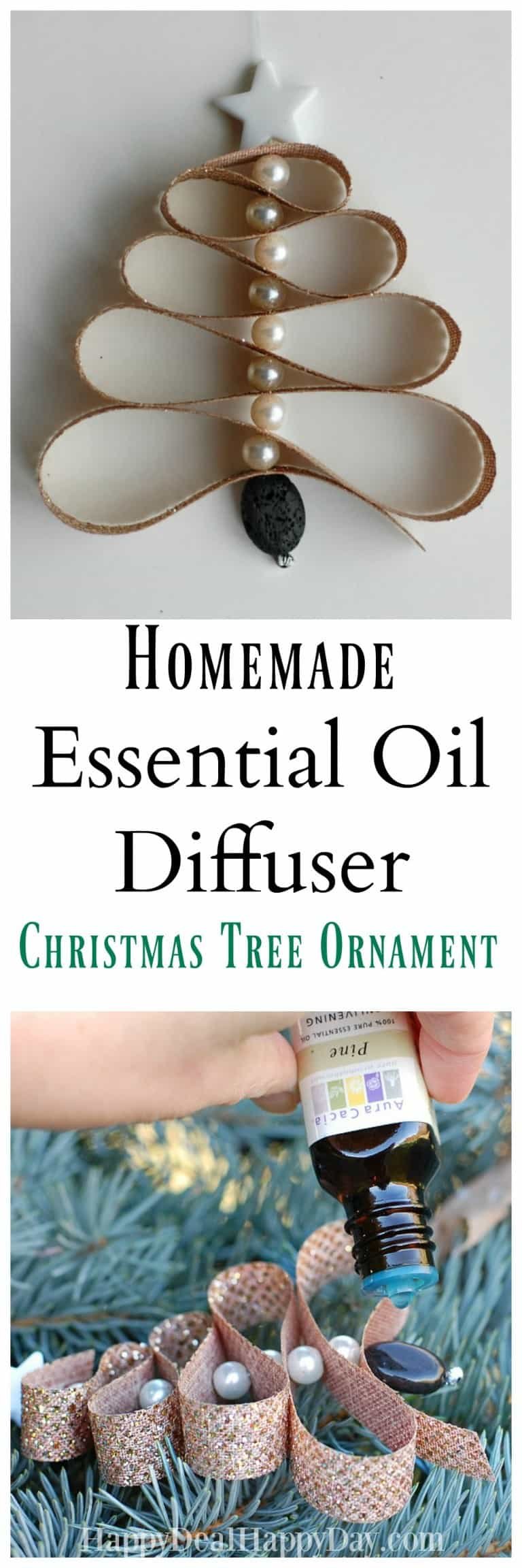 Homemade Essential Oil Diffuser Christmas Tree Ornament - Happy Deal ...