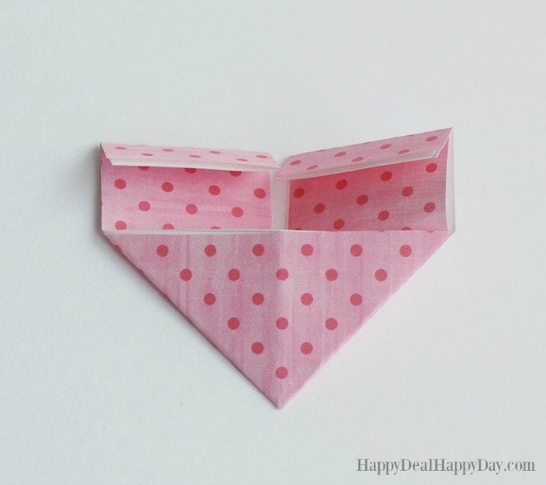 How To Make An Origami Heart Bookmark - Happy Deal - Happy Day!