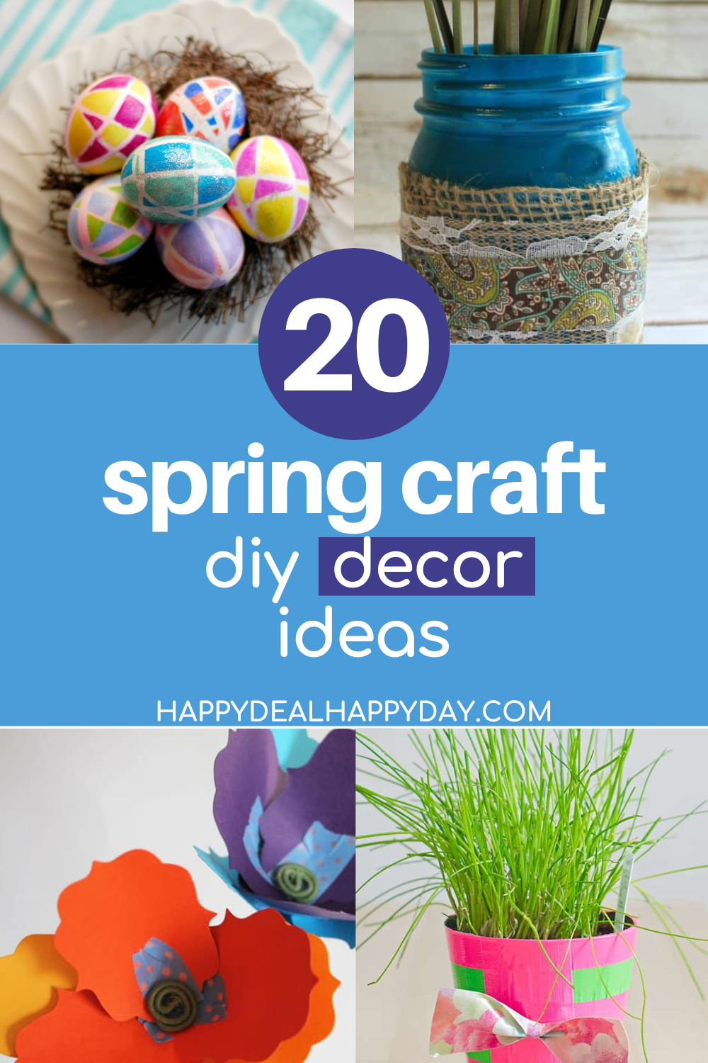 20 Spring Craft DIY Decor Ideas - Happy Deal - Happy Day!