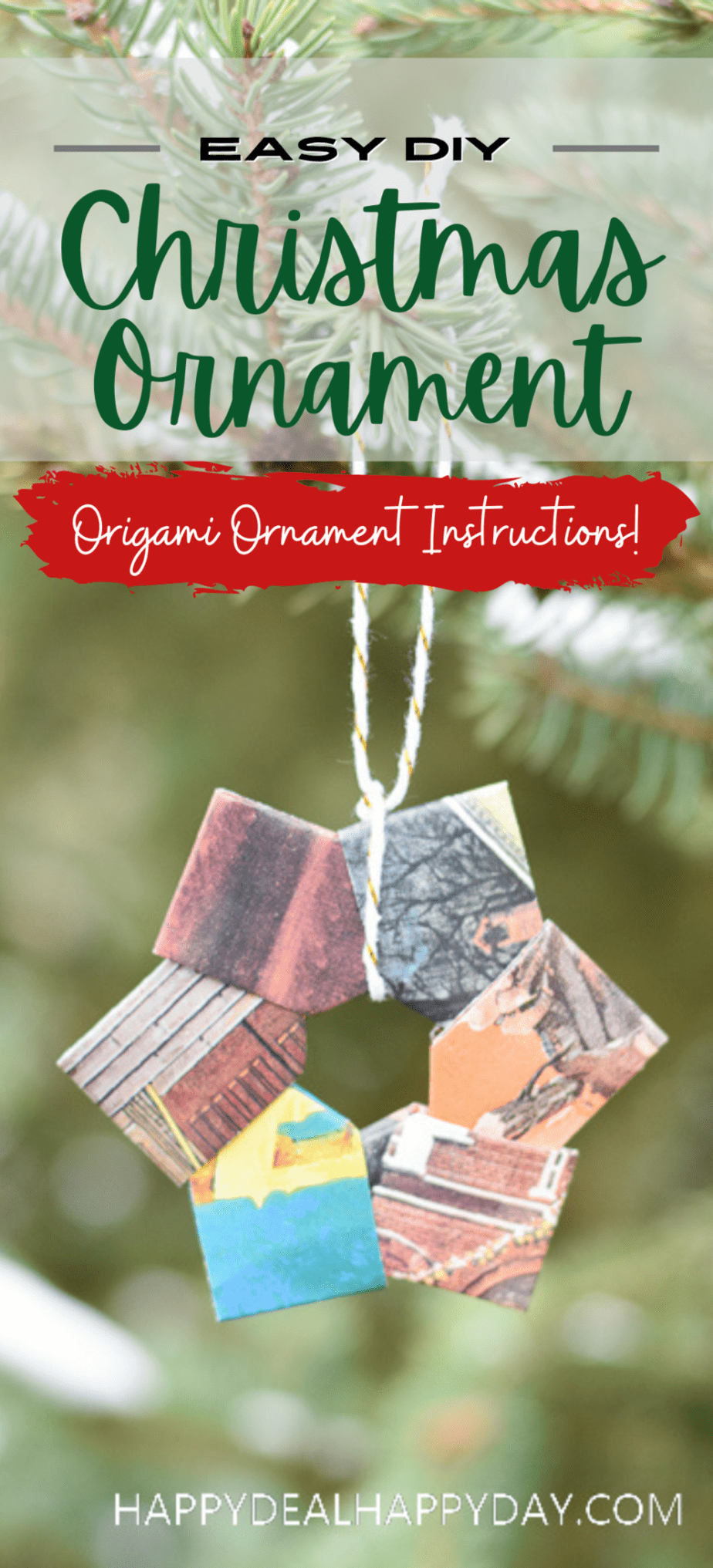 How to Make A Paper Ornament with Origami Ornament Instructions ...