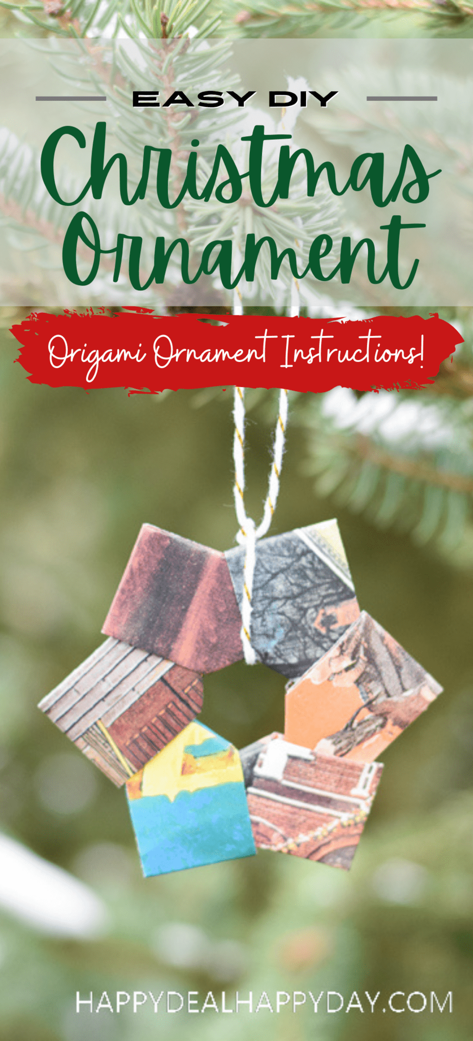 How to Make A Paper Ornament with Origami Ornament Instructions ...