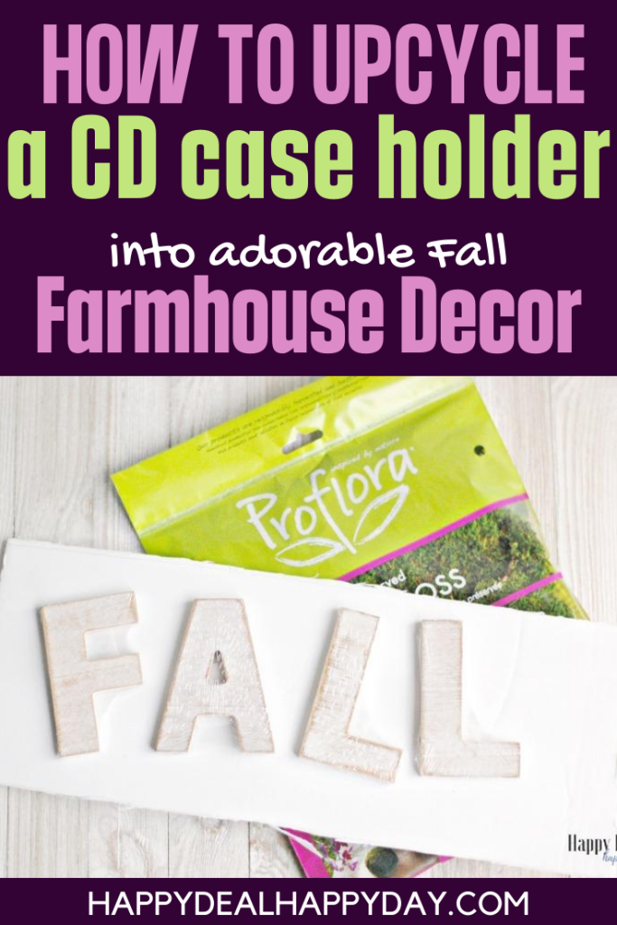 Fall Decor: Repurposed CD Holder - Happy Deal - Happy Day!