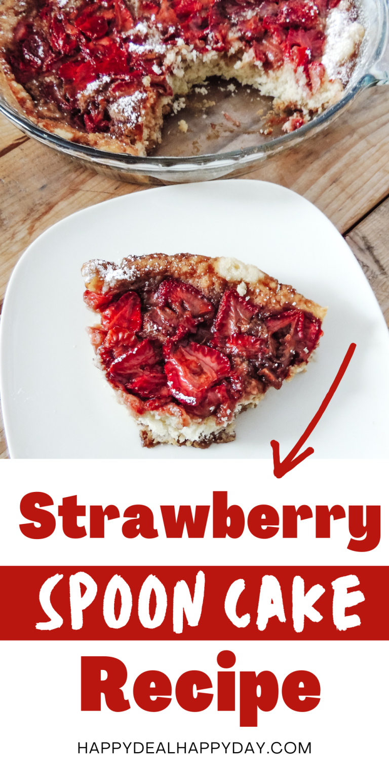 Strawberry Spoon Cake Recipe - Happy Deal Happy Day!
